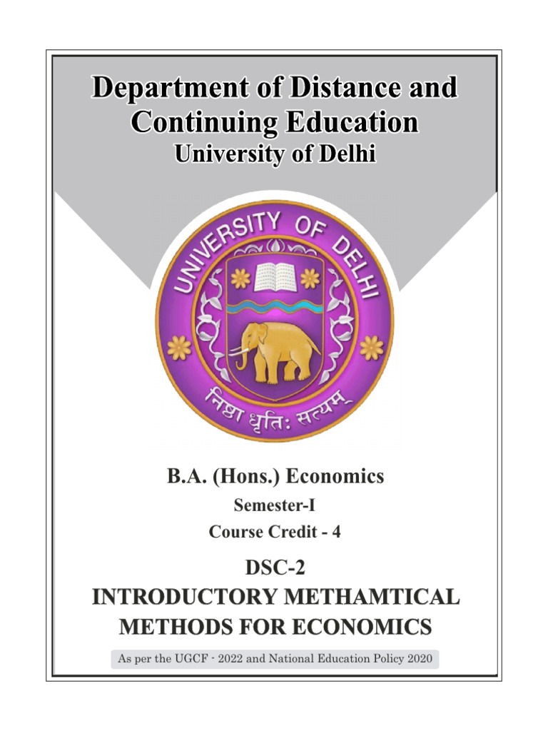 Introductory Mathematical Methods For Eco Sol | PDF | Set (Mathematics ... Introductory Mathematical Methods For Eco Sol | PDF | Set (Mathematics ...