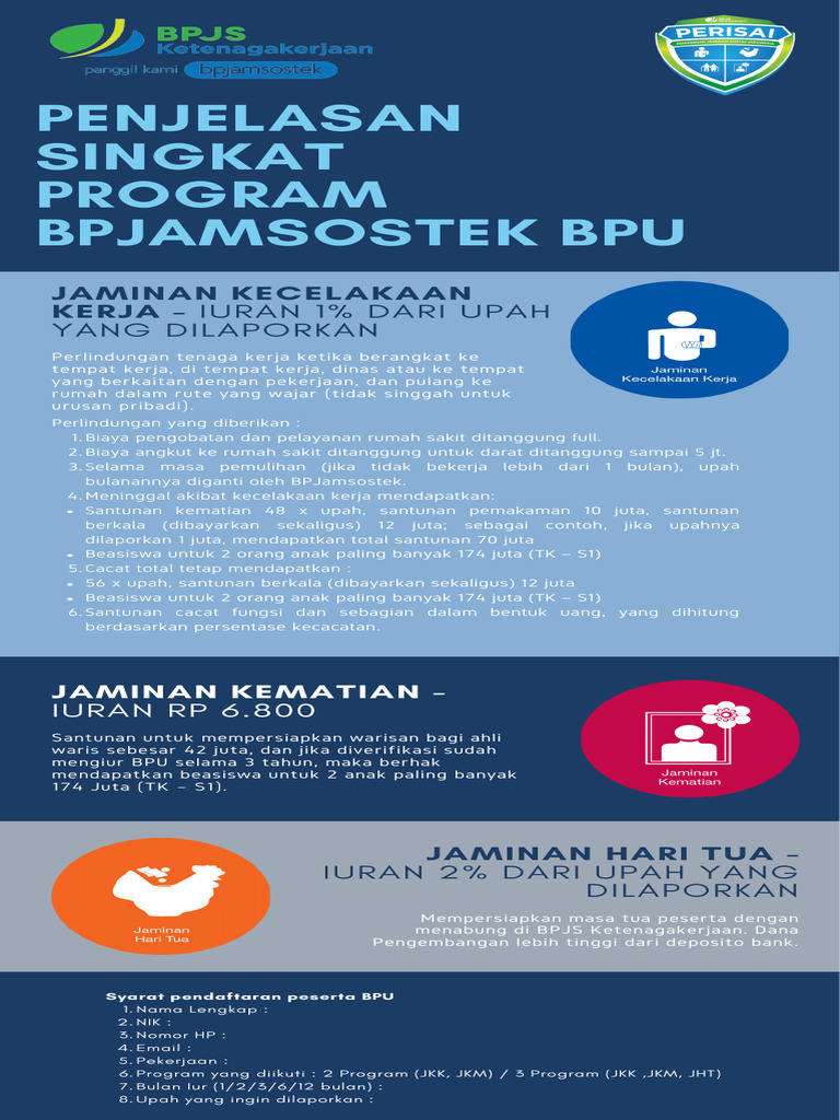 Penjelasan Singkat Program BPJamsostek BPU | PDF