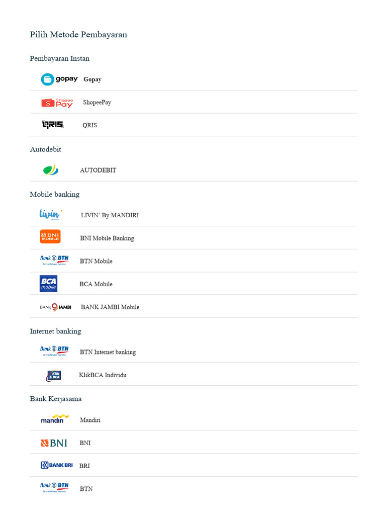 BPU. Pilihan Metode Dan Tata Cara Pembayaran Iuran BPU | PDF