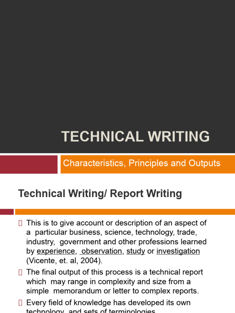 Introduction To Technical Writing | PDF | Writing | Knowledge Introduction To Technical Writing | PDF | Writing | Knowledge