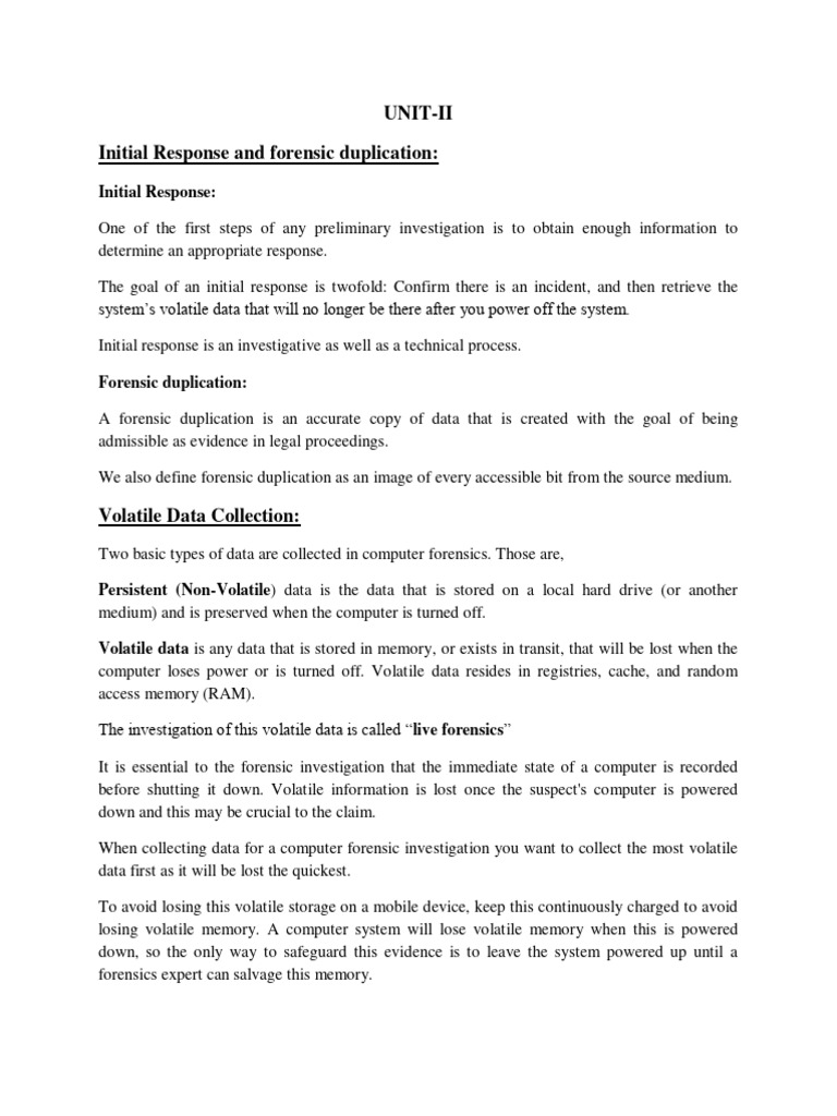 CF Unit 2 | PDF | Computer Forensics | Computer Data Storage