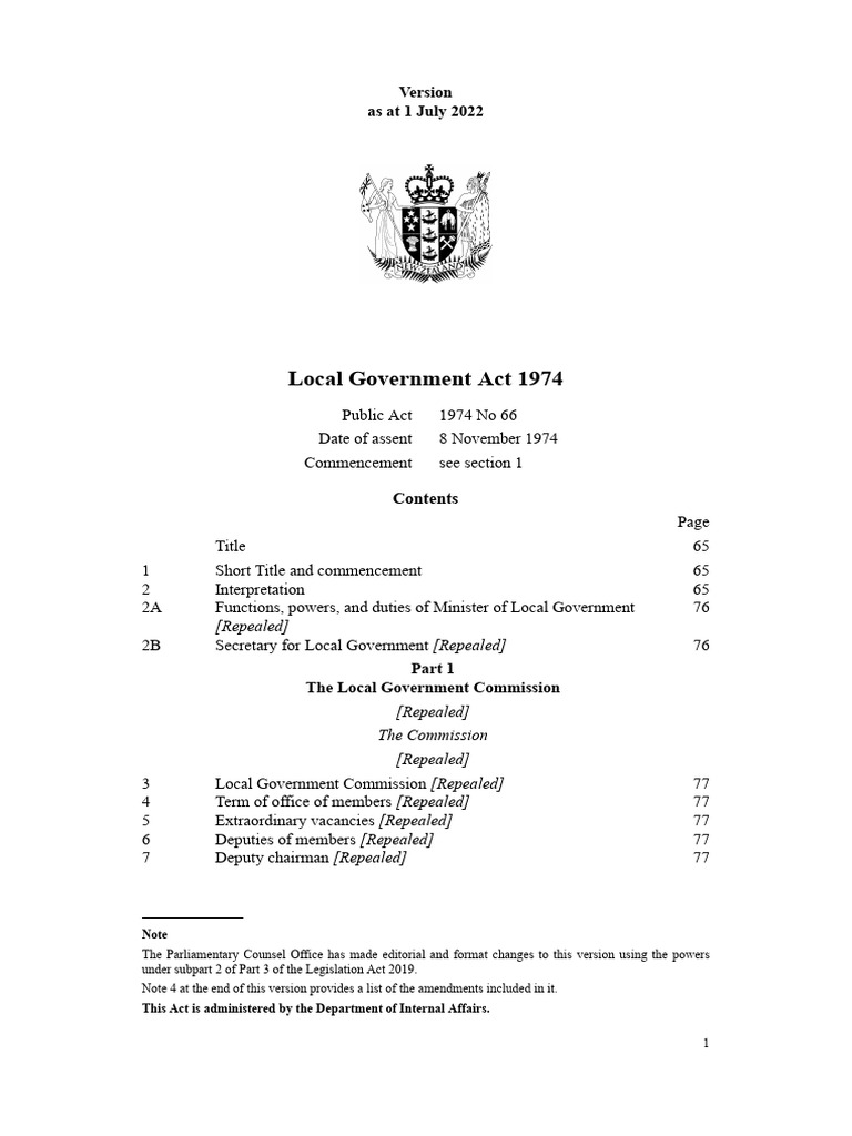 Local Government Act 1974 | PDF | Committee | Repeal