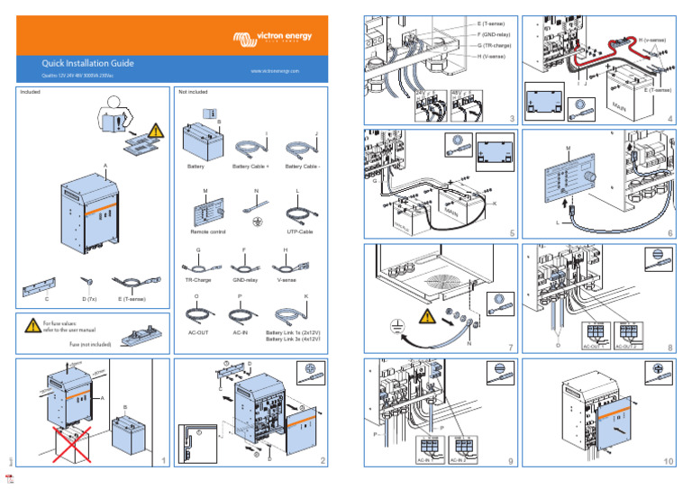 Quattro Installation Guide 3000VA | PDF