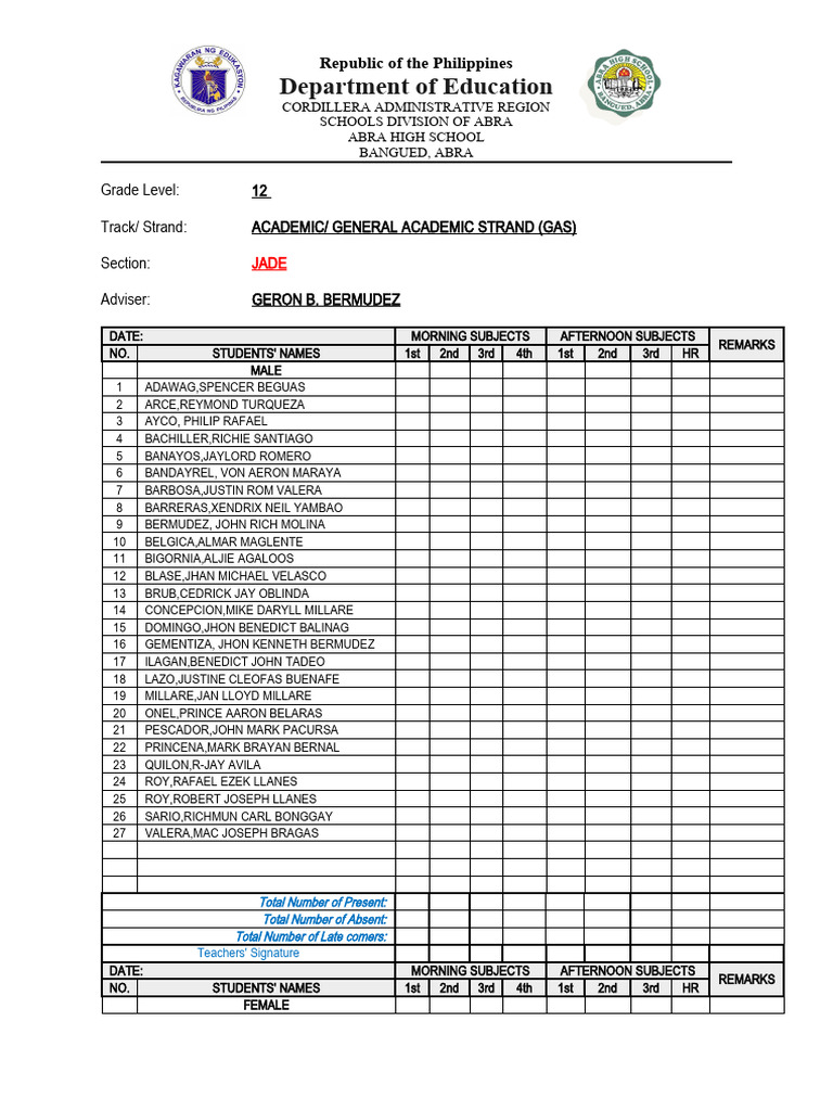 Attendance 2023 | PDF