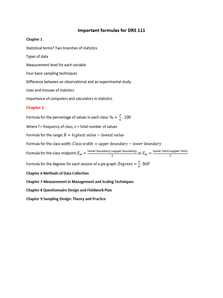 DRS 111 Probability Theory Lecture Notes Collection | PDF | Sampling ... DRS 111 Probability Theory Lecture Notes Collection | PDF | Sampling ...