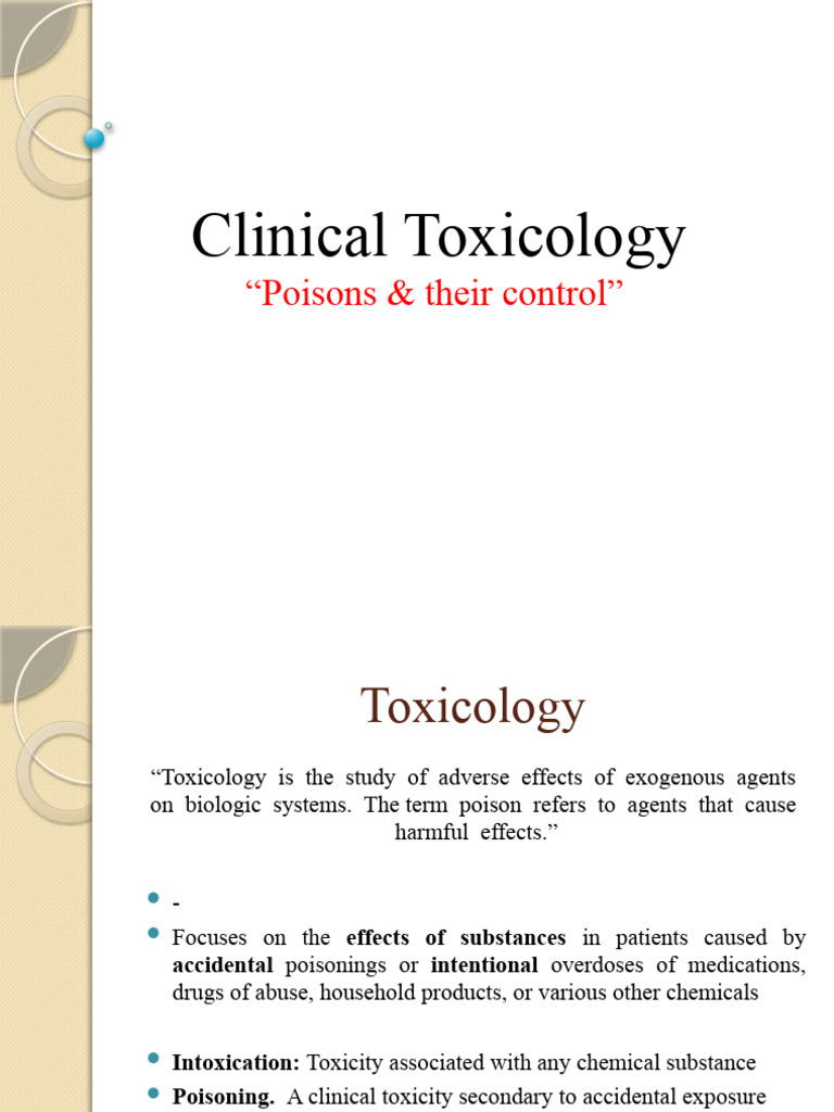 10 Emergency Treatment | PDF | Poison | Toxicology