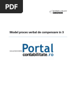 Proces Verbal de Compensare Model | PDF