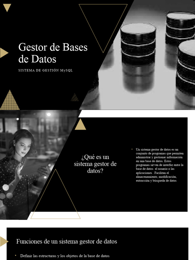 Gestor de Bases de Datos MySQL | PDF | Mi sql | Bases de datos