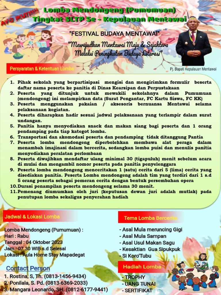 Letlet Lomba Pumumuan Cerita Rakyat Mentawai | PDF