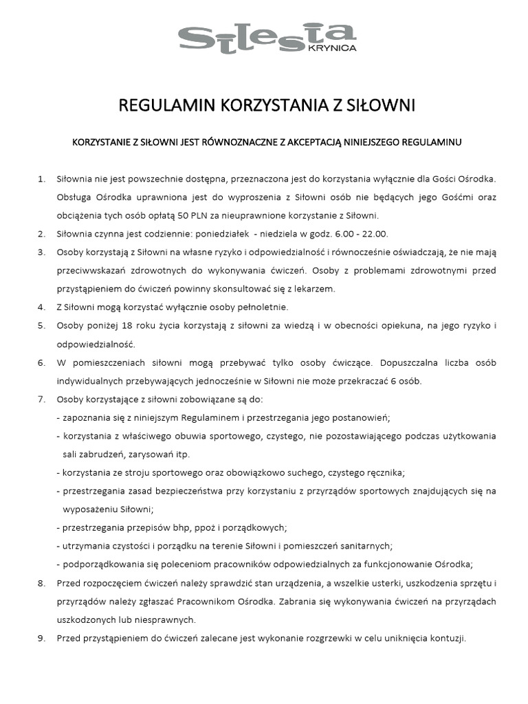 Regulam in Sil Own I | PDF