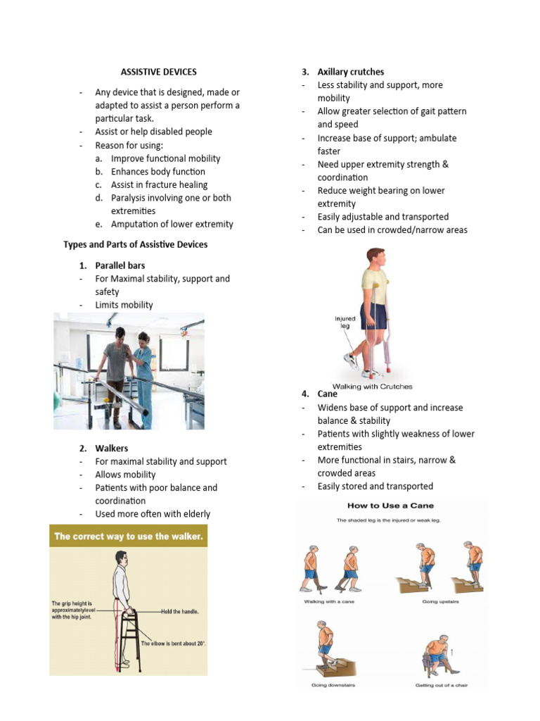 Assistive Devices | PDF | Wheelchair | Medical Specialties