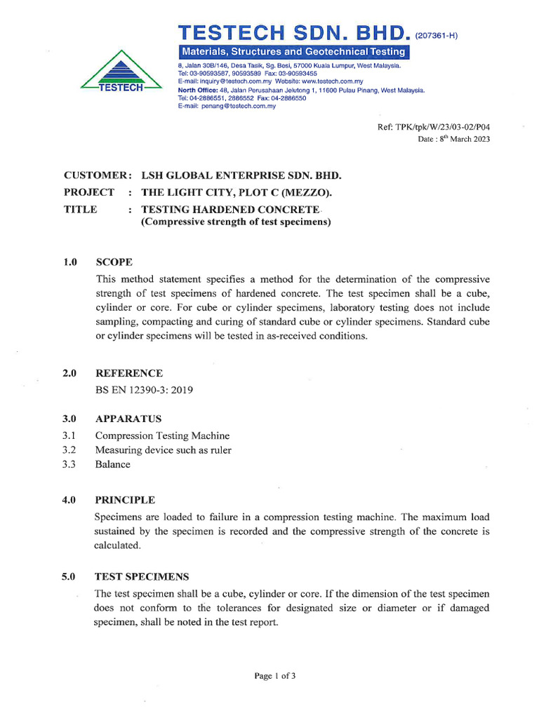 2023-03-08 (2) LSH (P04-BS en 12390-3 2019) | PDF