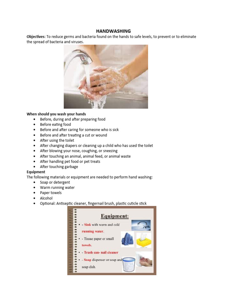HANDWASHING | PDF | Hand Washing | Hygiene