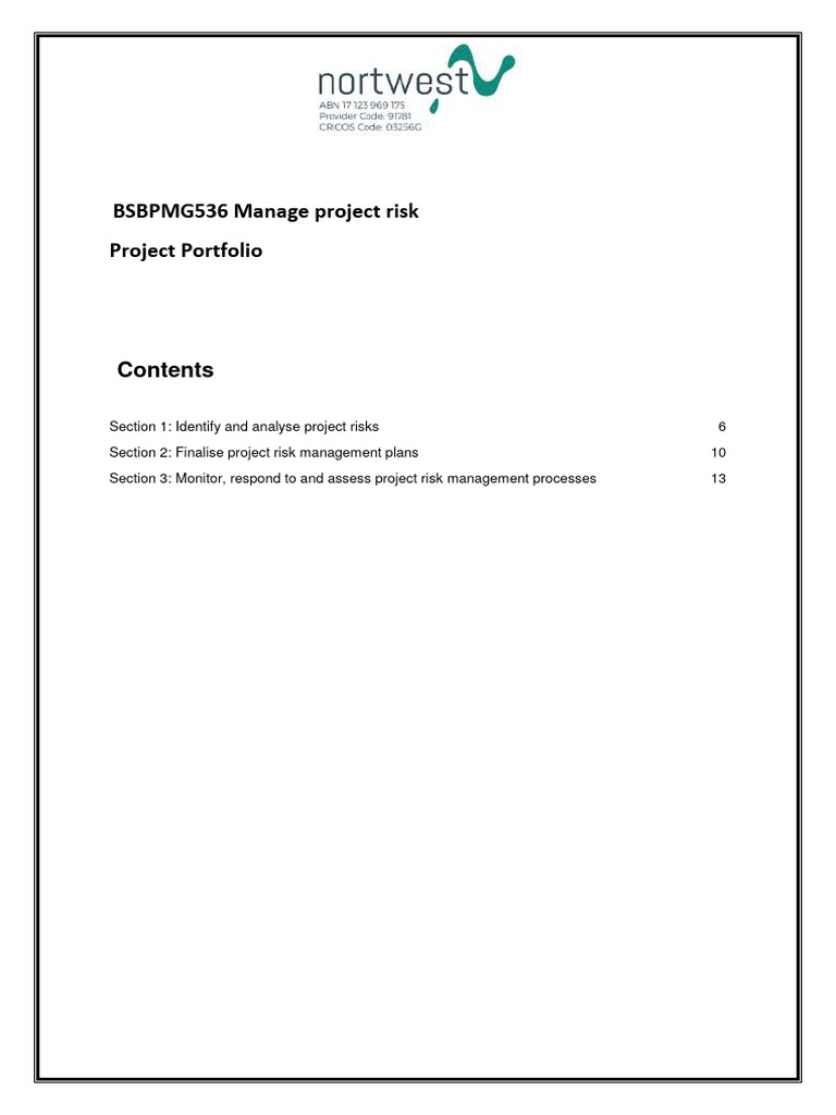 Project Risk Management Guide | PDF | Risk | Risk Management