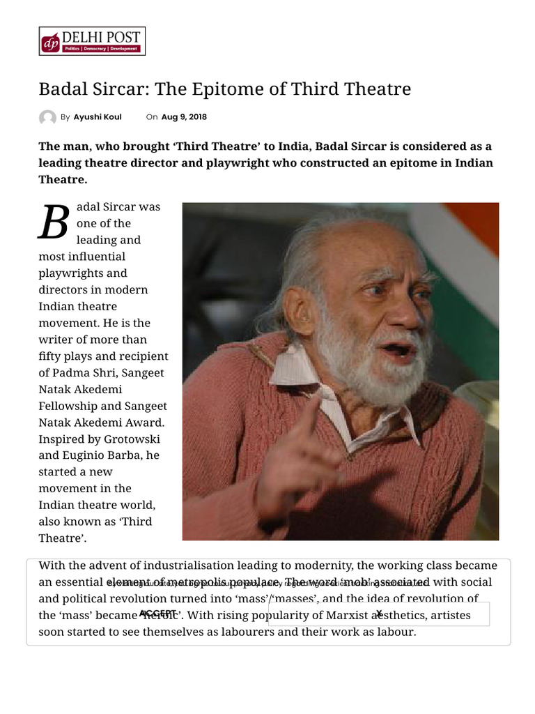 Third Theatre | PDF | Theatre | Performing Arts