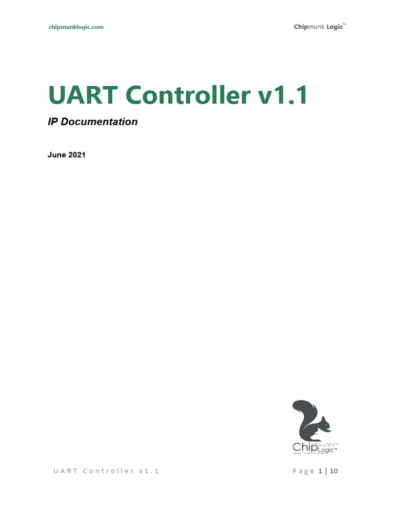 Uart Controller v1 1 | PDF | Computer Engineering | Computer Science