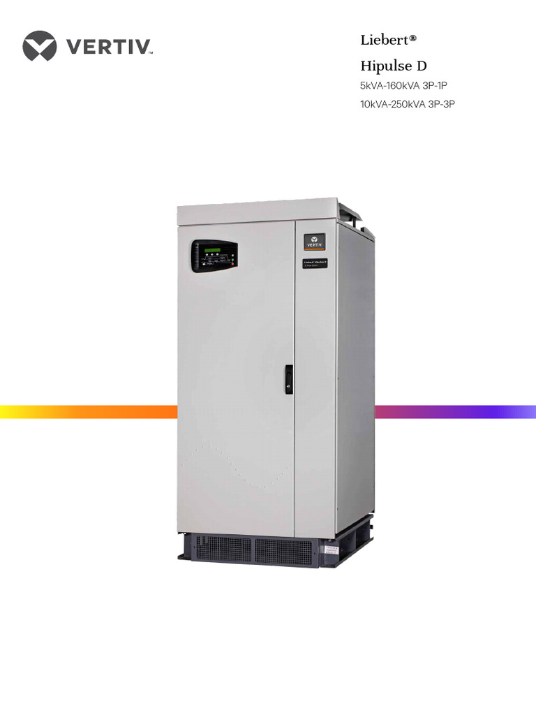 Liebert Hipulse D Data Sheet | PDF | Rectifier | Battery Charger