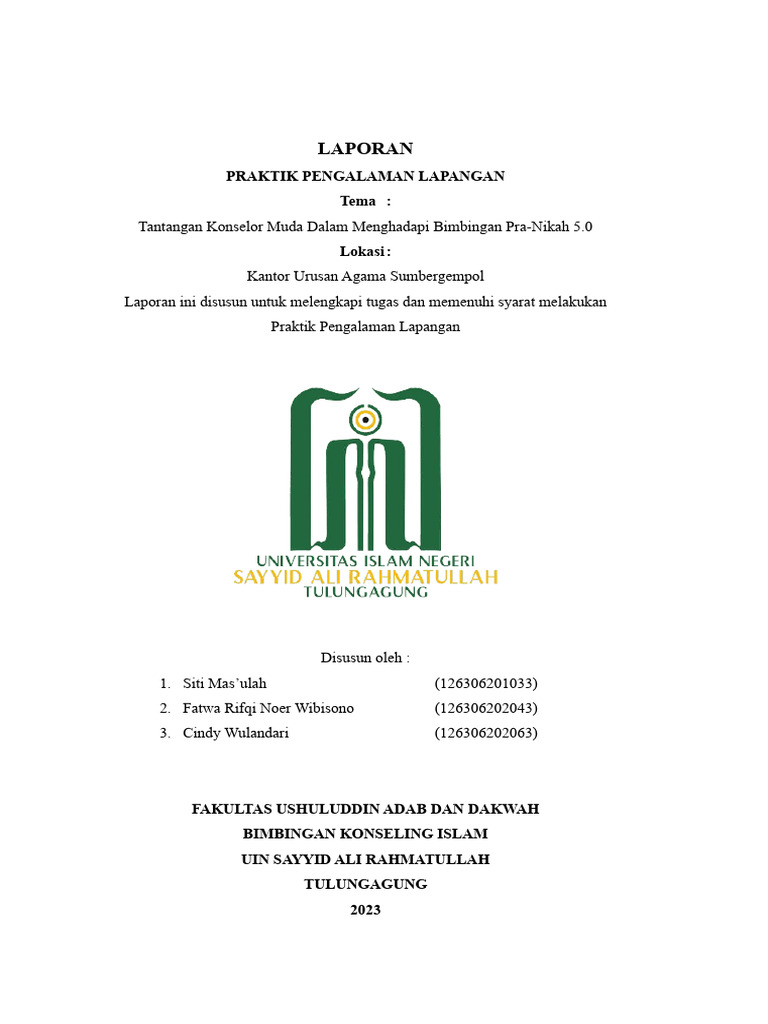 Laporan PPL Kelompok | PDF