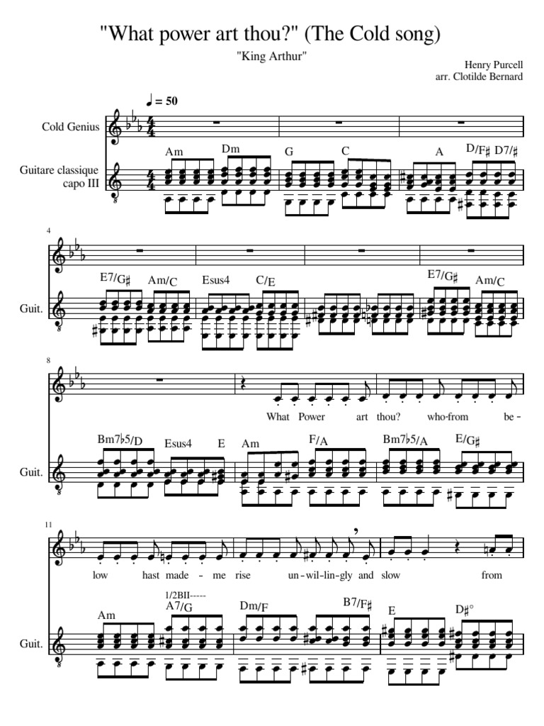 Purcell's "Cold Song" from King Arthur | PDF