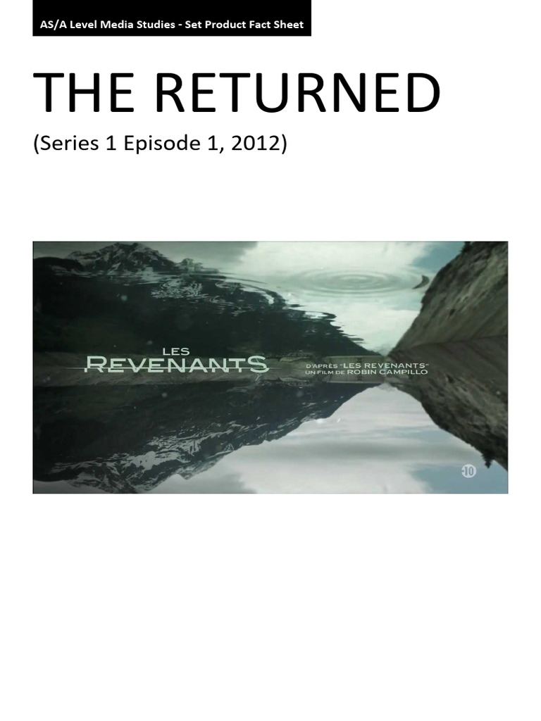 Eduqas A Level Media Studies C2 Factsheet - The Returned | PDF | Genre ...