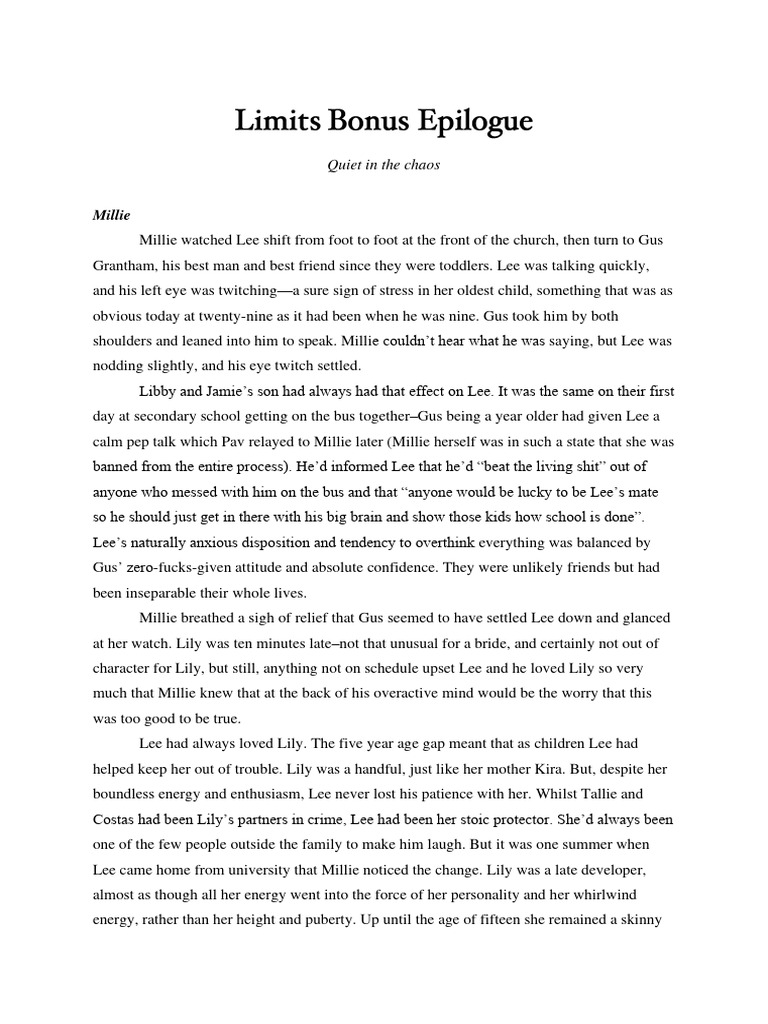 Susie Tate - Limits Bonus Epilogue | PDF