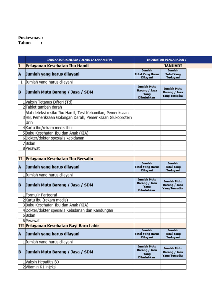 Form SPM Data Bangda Dinkes-1 | PDF