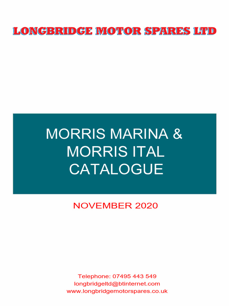 Catalogue Marina | PDF | Brake | Components