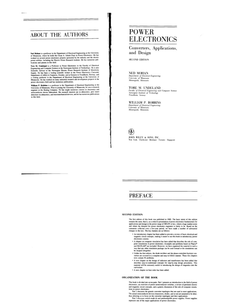 Power Electronics Ned Mohan | PDF
