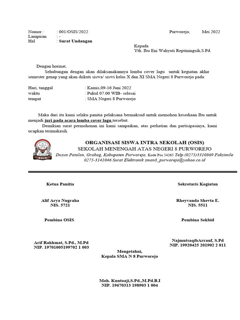 Undangan Juri 2021ss22 | PDF