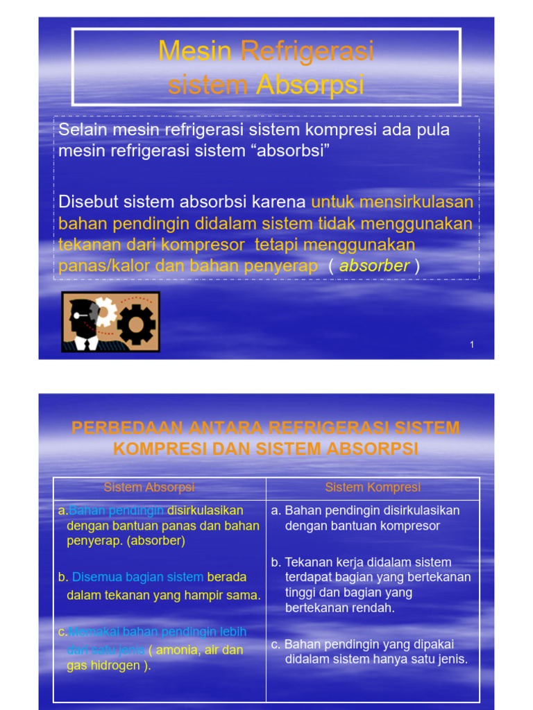 Refrigerasi Absorbsi Dan Refrigerasi Kompresi | PDF