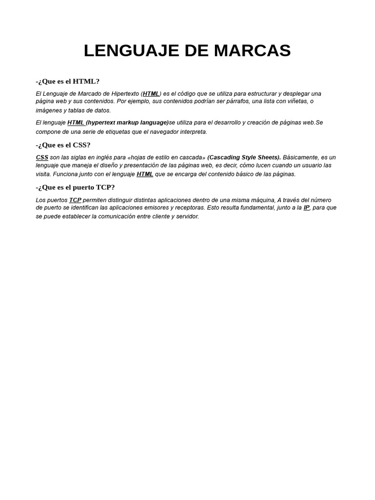 Lenguajes de Marcas | PDF