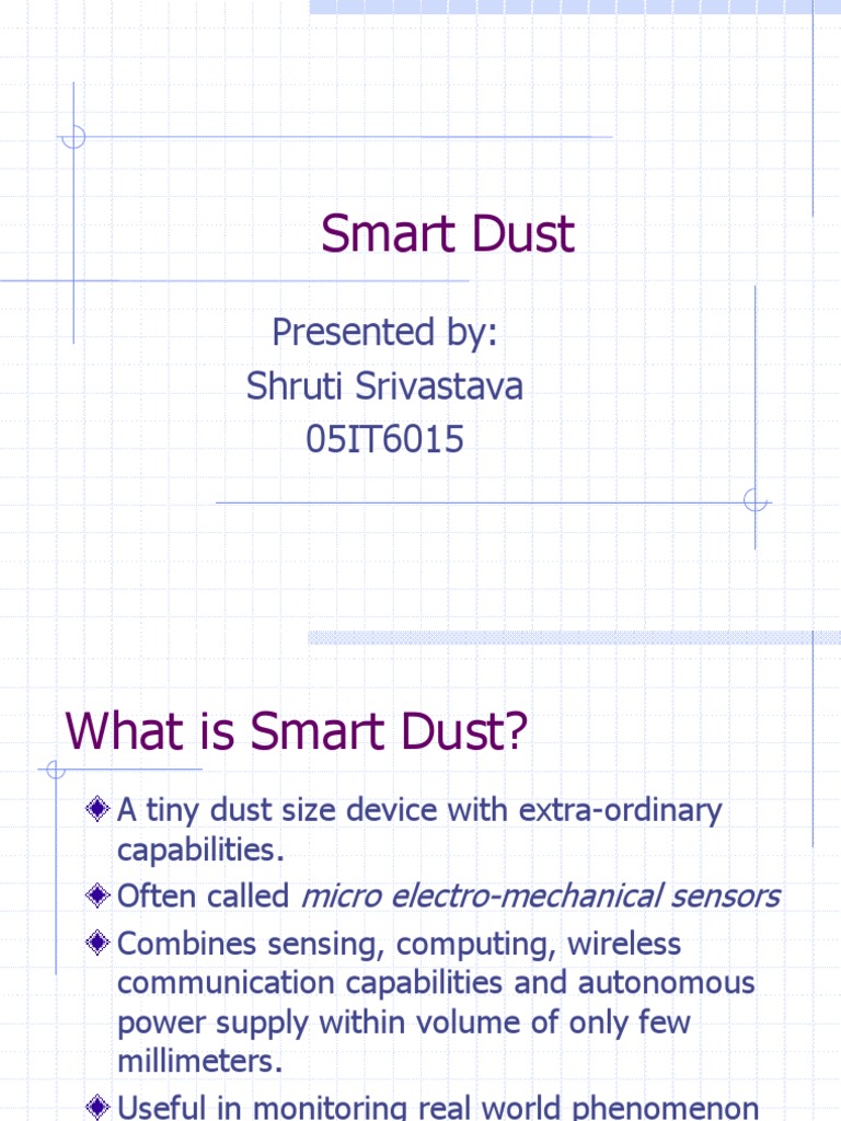 Smart Dust | PDF | Multiplexing | Telecommunication