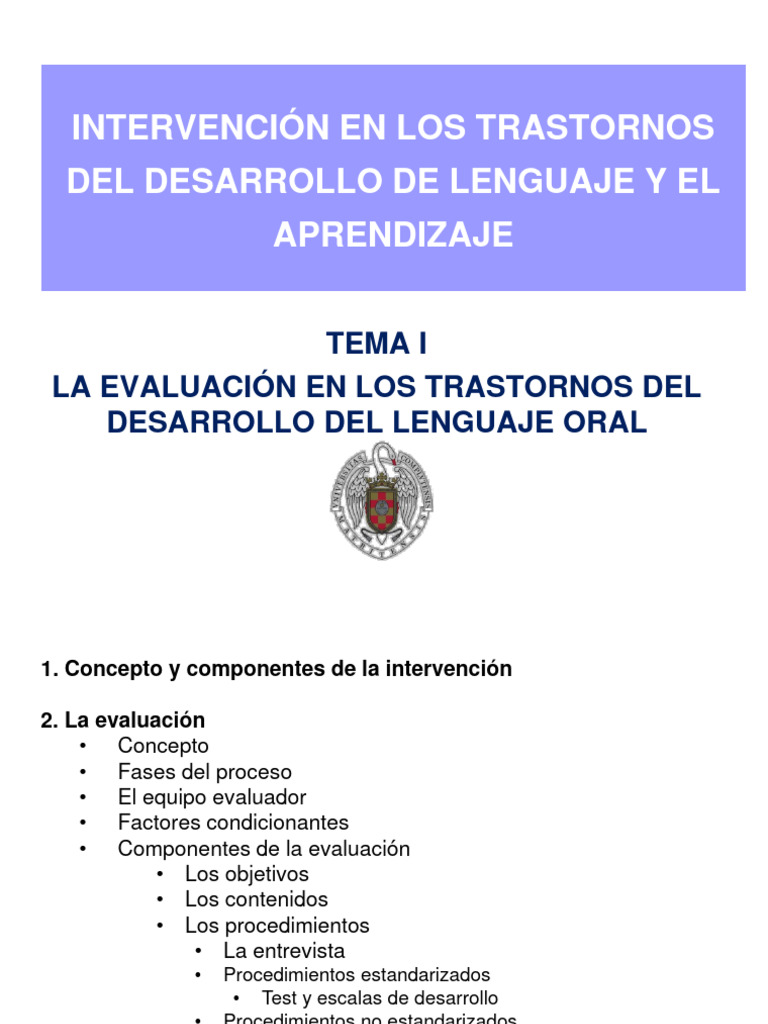 Tema I Itda | PDF | Evaluación | Lingüística