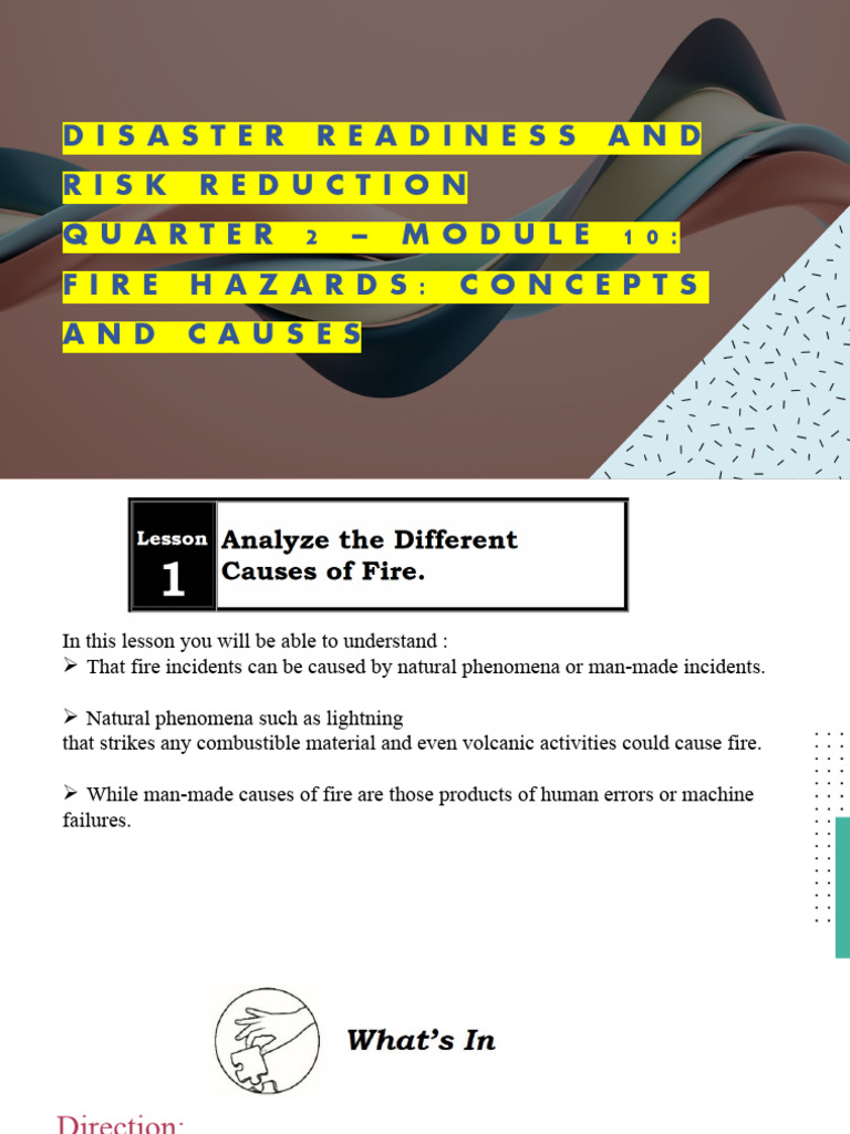 Fire Hazards Module 10 | PDF