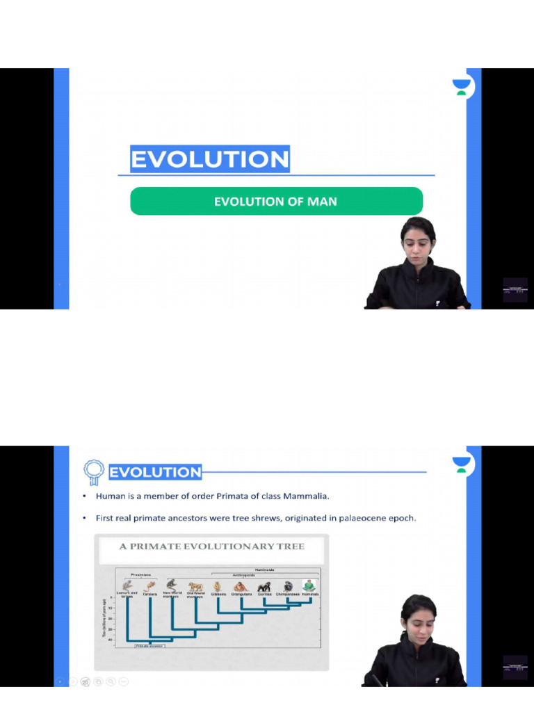 Evolution of Man | PDF