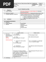 7e Detailed Lesson Plan For Force Grade 7 | PDF | Force | Lesson Plan