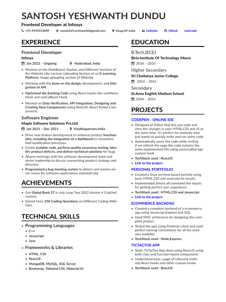 Dundu Santosh Yeshwanth Res | PDF | Java Script | Software Development