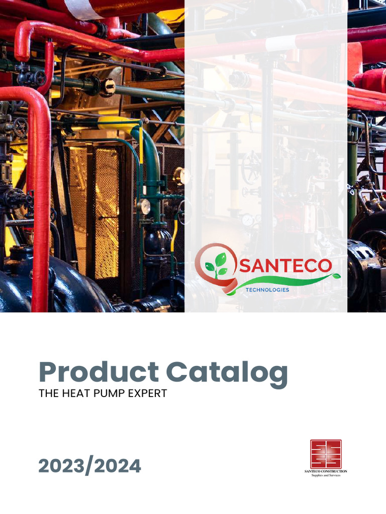 Santeco Technologies Heatpump Catalog | PDF | Water Heating | Heat Pump