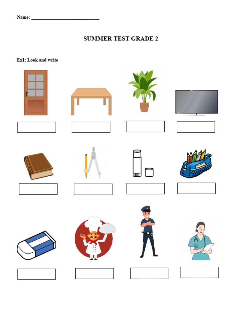 Grade-2.Summer Test | PDF