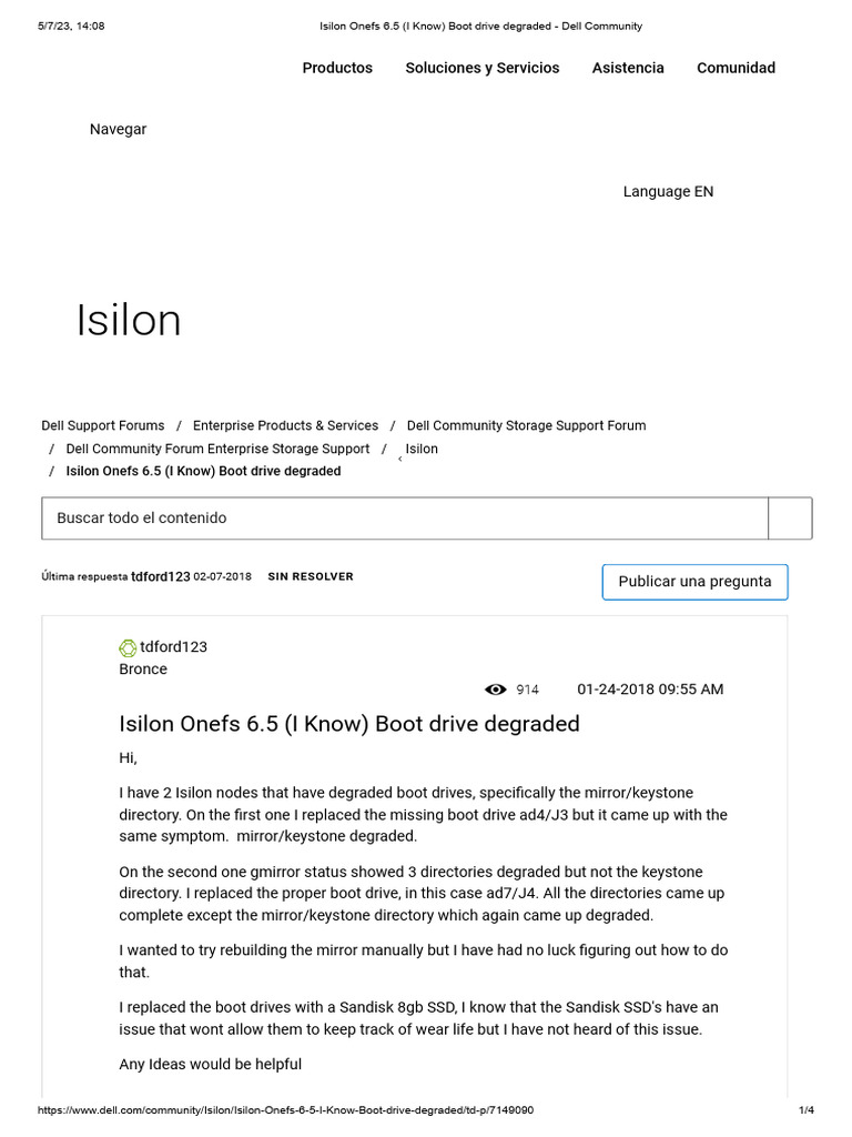 Isilon OneFS 6.5 Boot Drive Issues | PDF | Data | Software