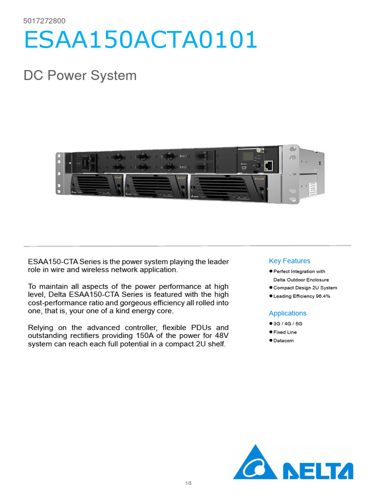 Fact - Sheet - ESAA150ACTA0101 - en - Rev01 (5017272800) | PDF ...