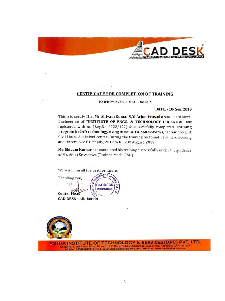 A Report of Six Weeks Industrial Training | PDF