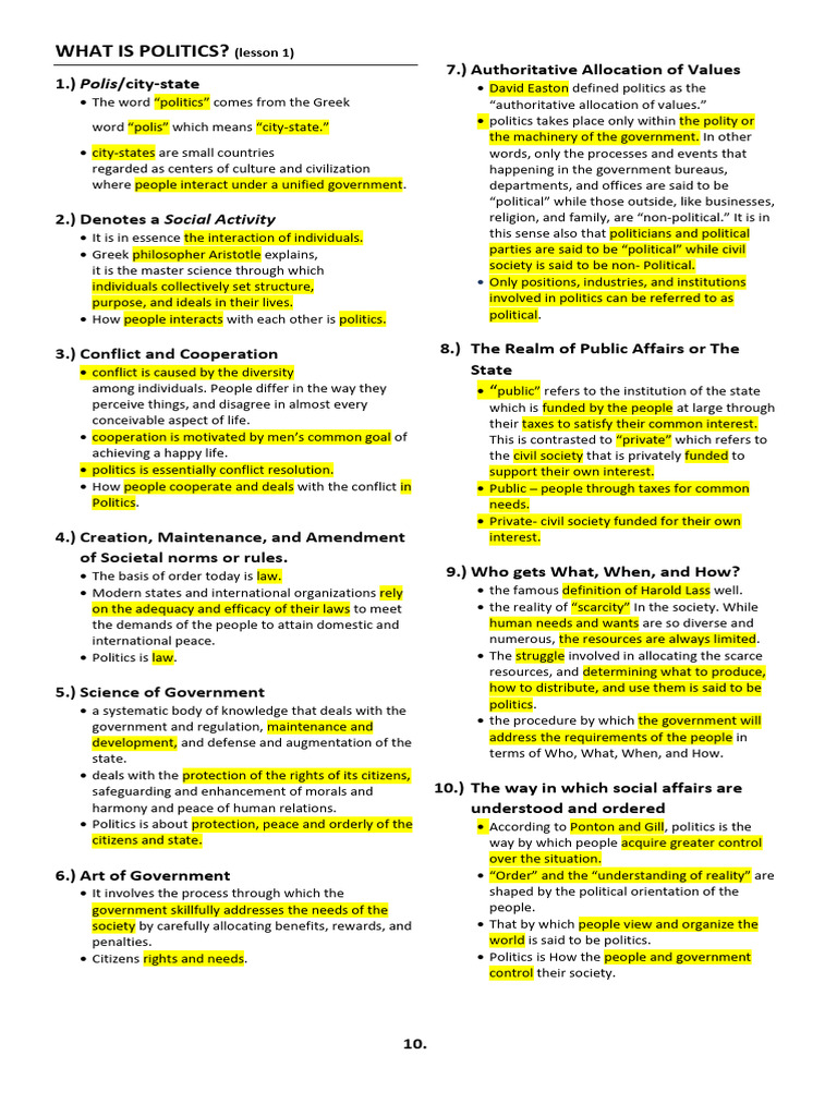 Poligov Reviewer | PDF | Governance | Science