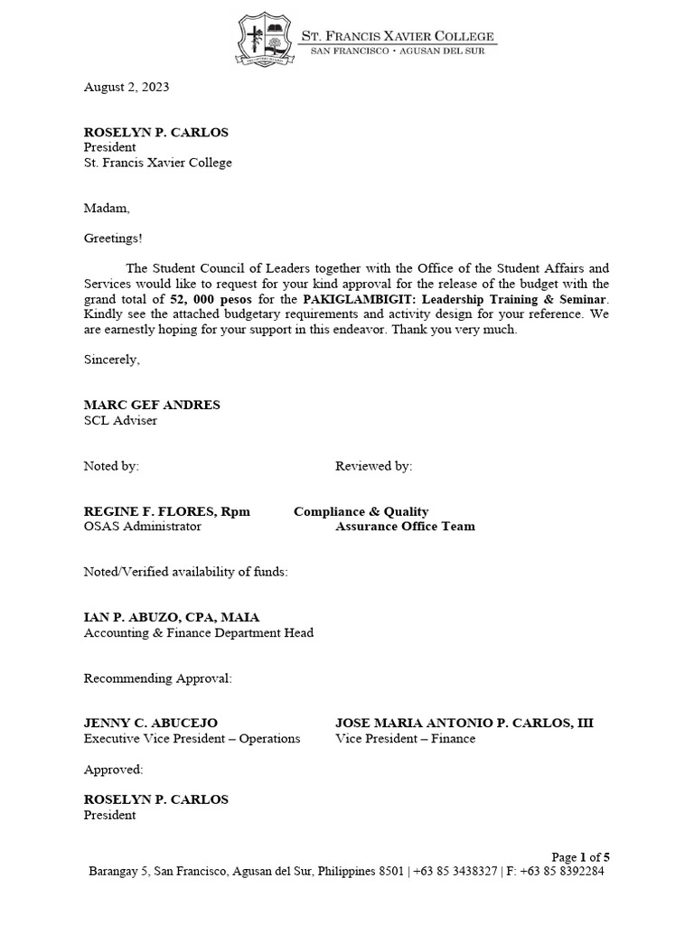 Leadership Training Proposal 2023 | PDF | Leadership | Economies