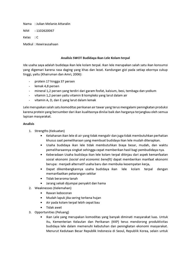 Julian Melanie Attaralin - Tugas 2 KWH | PDF