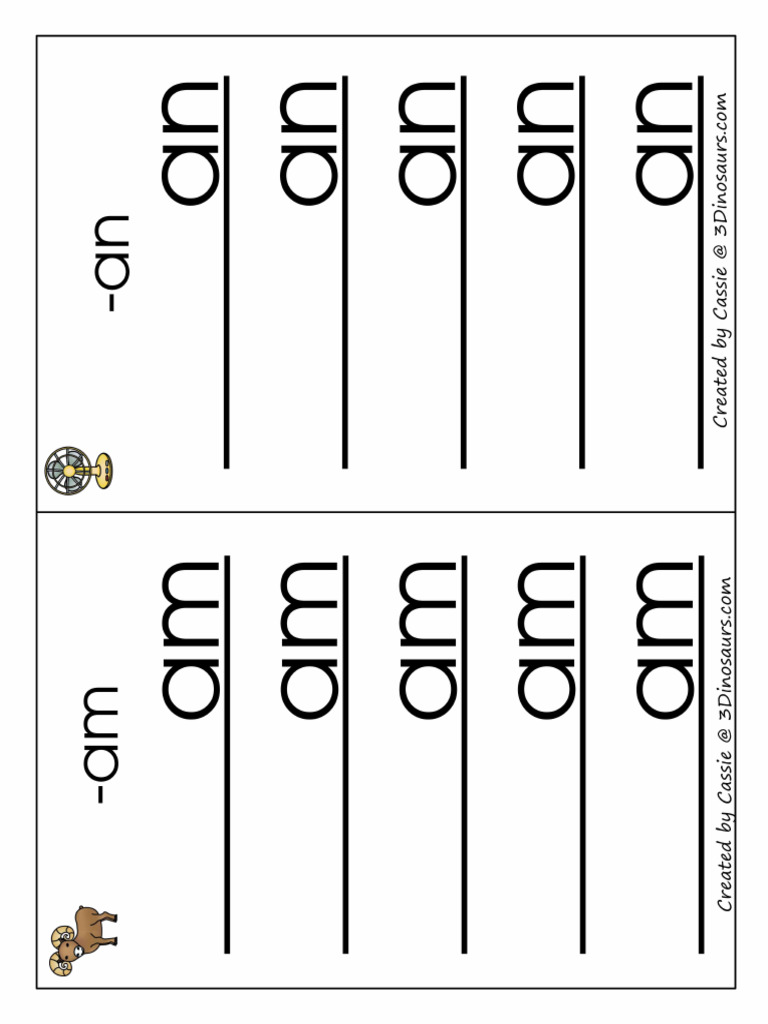 CVC Words Family Ladders | PDF