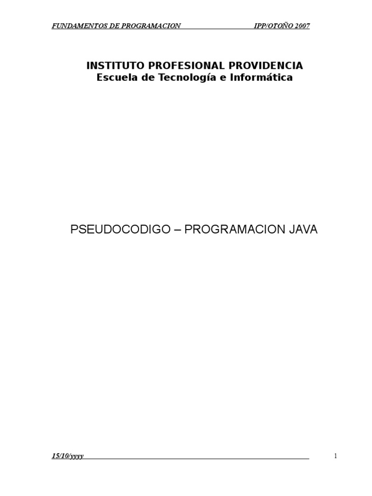 Taller de Nivelacion | PDF | Algoritmos | Java (lenguaje de programación)