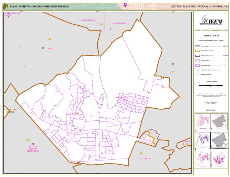 Mapa de Secciones Electorales Ixtapaluca | PDF