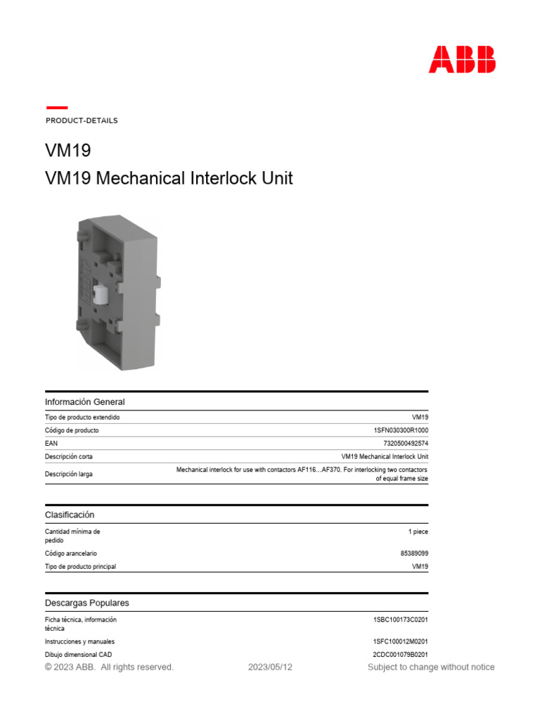 Unidad de Bloqueo Mecánico VM19 | PDF | Procesos de negocio | Negocios ...
