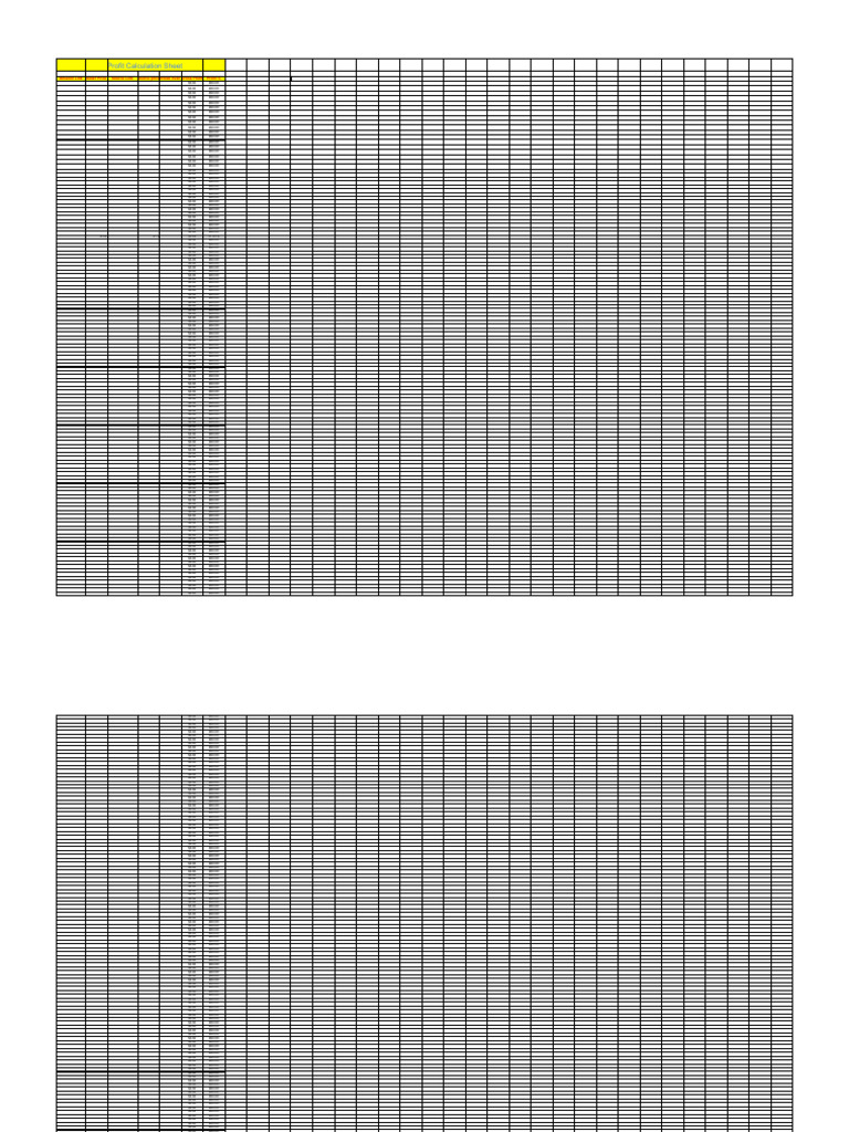 Sample Profit Calculation Sheet | PDF | Microeconomics | Market (Economics)